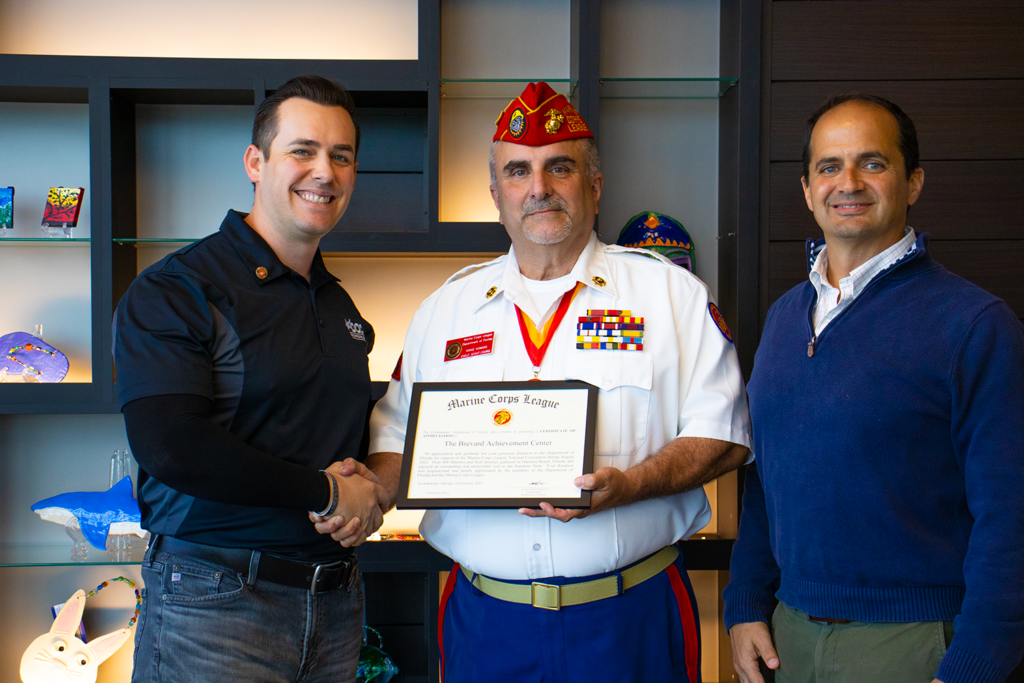BAC Receives Award From Marine Corps League - BAC